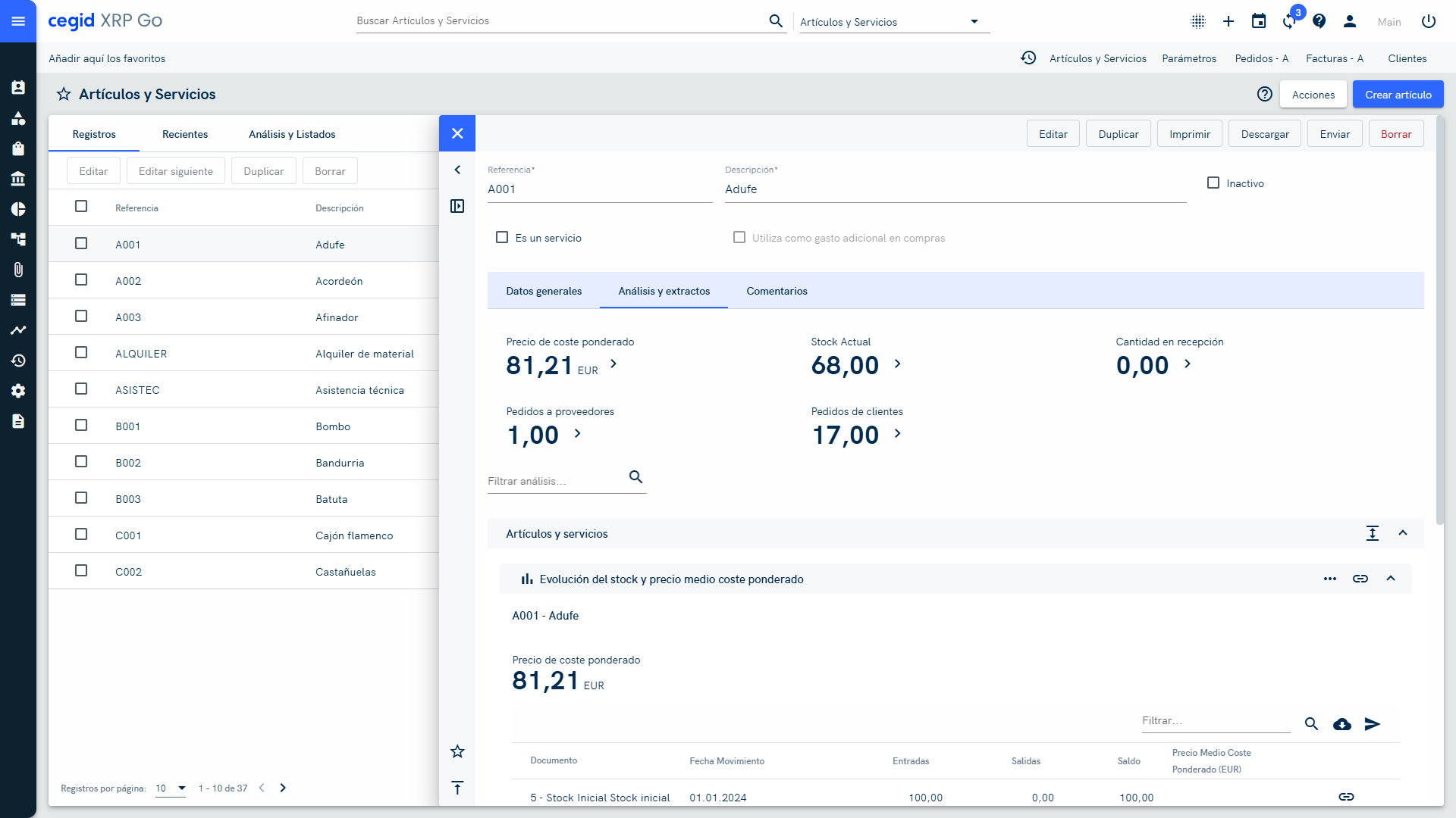 Cegid XRP GO Store - PHC GO Gestión de Stocks